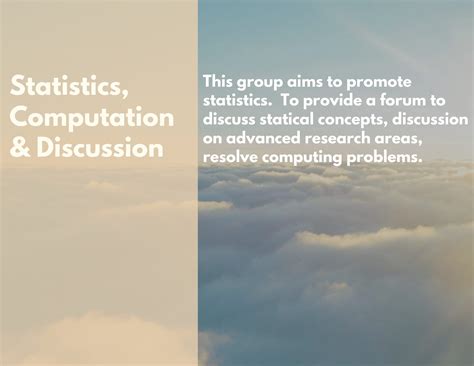 statistics computation and discussion