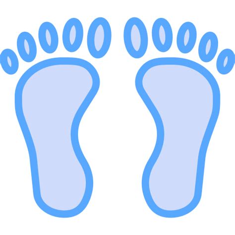 footprint generic blue icon