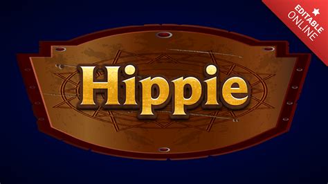 Hippie Логотип League Of Legends Генератор текстовых эффектов
