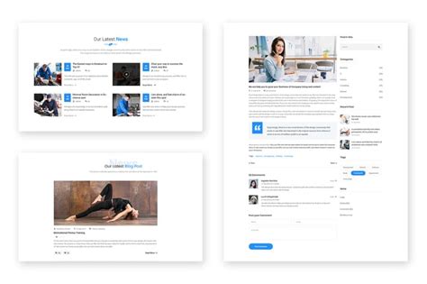 10 Blog Post Widget Design For Web Ui Kit Websites Ux And Ui Kits Ft