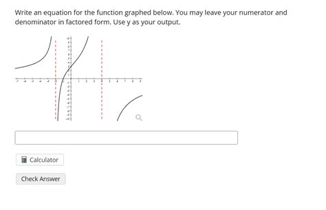 solved write an equation for the function graphed below you