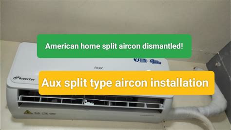 Split Aircon Dismantle Old Unit And Install New One Auxaircon Meyairerefandairconservices
