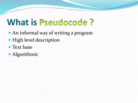 Pseudocode Pptx