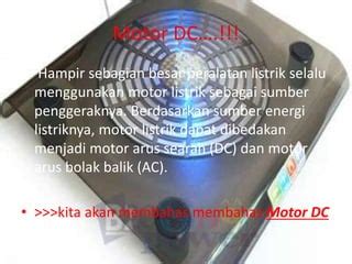 Aplikasi Motor Dc PPT