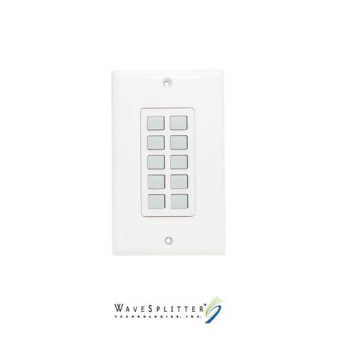 10 Button Ip And Rs 232 Enabled Keypad Controller Wavesplitter Indonesia
