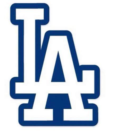 Los Angeles Dodgers Logo Stencil La Dodgers Stencil Dodgers Logo