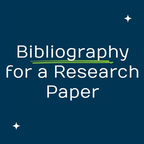 How To Write A Bibliography