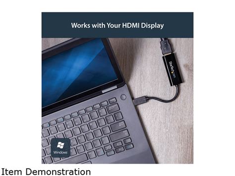 Startech Com Usb Hdes Slim Usb To Hdmi External Video Card Multi Monitor Adapter Usb