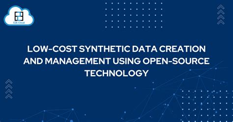 synthetic data generation using open source technology