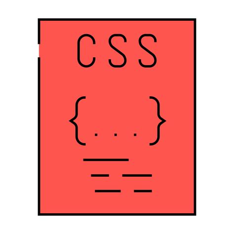 Css File Format Document Icon Color Illustration Vector Art At Vecteezy