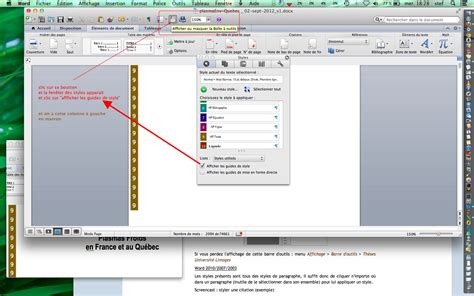 Science Hubs And Hub Sciences Appliquer Et Visualiser Les Styles Dans Word Microsoft Office