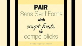 Style Guide To Pairing Fonts PPT