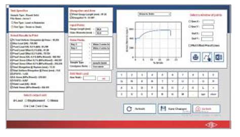 servo controlled computerized touch screen universal testing machines