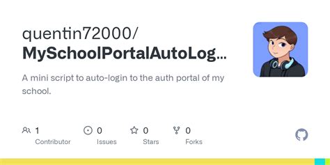 Github Quentin72000myschoolportalautologinscript A Mini Script To