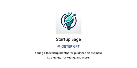Startup Sage Gpts Features And Functions Examples And Prompts Gpt Store
