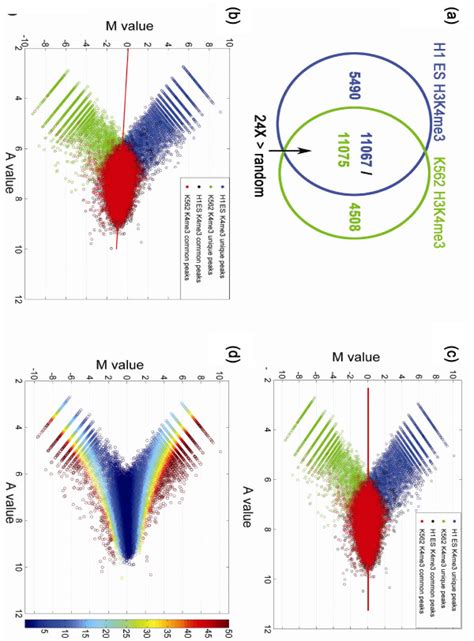 Normalization Of H3k4me3 Chip Seq Data In H1 Es Cells And K562 Cells Download Scientific