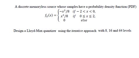 solved a discrete memoryless source whose samples have a