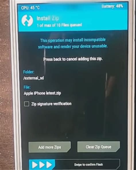 installing ios rom on android sanybingo