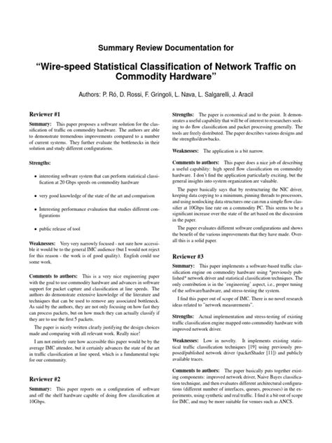 Network Traffic In Commodity Hardware Pdf Transmission Control Protocol Network Interface