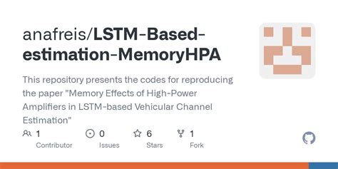 Github Anafreislstm Based Estimation Memoryhpa This Repository Presents The Codes For