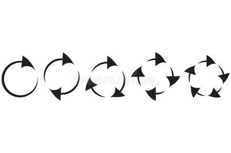 Arrow Collection Icon Black Directional Arrows Minimal Shapes Vector Navigation Pointer Set