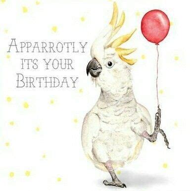 Happy Birthday Parrot With Balloon
