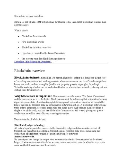 block chain pdf information technology information technology