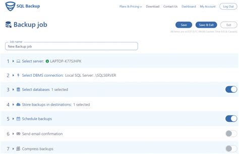 SqlBak Update The New Dashboard SqlBak Blog
