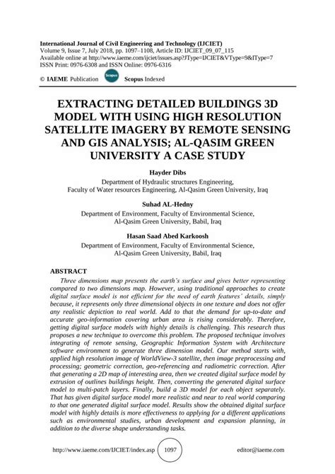 Pdf Extracting Detailed Buildings 3d Model With Using Introduction 11 Extraction Digital