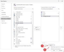 How To Customize The Quick Access Toolbar In Microsoft Word