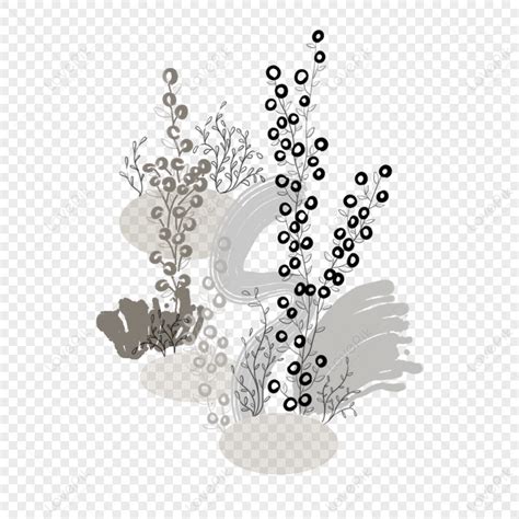 만화 일러스트 크리 에이 티브 요소 물 풀 장식 백색 잔디 Png 일러스트 무료 다운로드 Lovepik