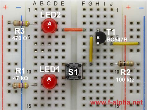 F Alpha Net Experiment The Transistor IV