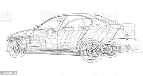 섀시와 전기 자동차 3d의 벡터 렌더링 차에 대한 스톡 벡터 아트 및 기타 이미지 차 0명 3차원 형태 Istock