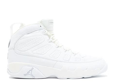 Nike Air Jordan 9 White Metallic Silver Desert Shoes