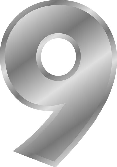 Numeral Nove 9 Número · Gráfico Vetorial Grátis No Pixabay