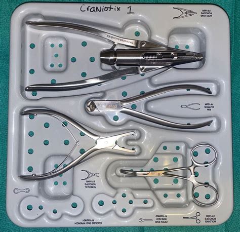 Used AESCULAP FF0000 Aesculap CranioFix Cranio Fix Titanium Clamp System Surgical Supplies For