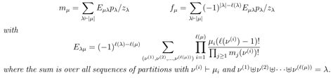 Combinatorics Monomial Symmetric Polynomial As Linear Combination Of Power Sum Polynomials