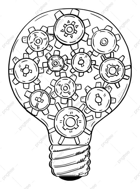톱니바퀴와 전구 기어 삽화 사업 Png 일러스트 및 벡터 에 대한 무료 다운로드 Pngtree