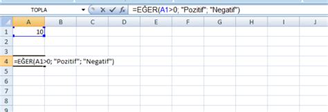 Excelde EĞer Fonksiyonu Kullanımı Tasarım Kodlama