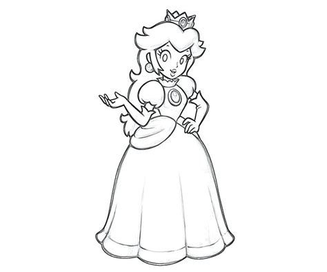 Princess Peach Daisy And Rosalina Coloring Pages At Getdrawings Free