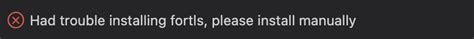 Bug Unable To Install `fortls` `findent` Or `fprettify` Via Pop Up On