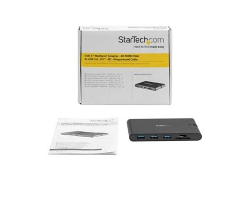 StarTech Com USB C Multiport Adapter HDMI And VGA