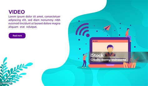 캐릭터와 비디오 일러스트 개념입니다 배너 프레젠테이션 소셜 미디어 포스터 광고 및 프로 모션에 대 한 템플릿 마케팅에 대한 스톡 벡터 아트 및 기타 이미지 Istock