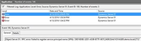 How To Prevent The Error Failed To Register Service Principal Name Spn In Dynamics Ax When
