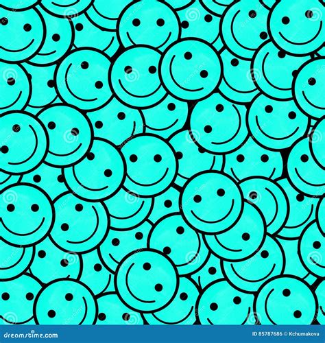 Crowd Of Smiling Emoticons Smiles Icon Pattern Stock Illustration Illustration Of Idea Emoji