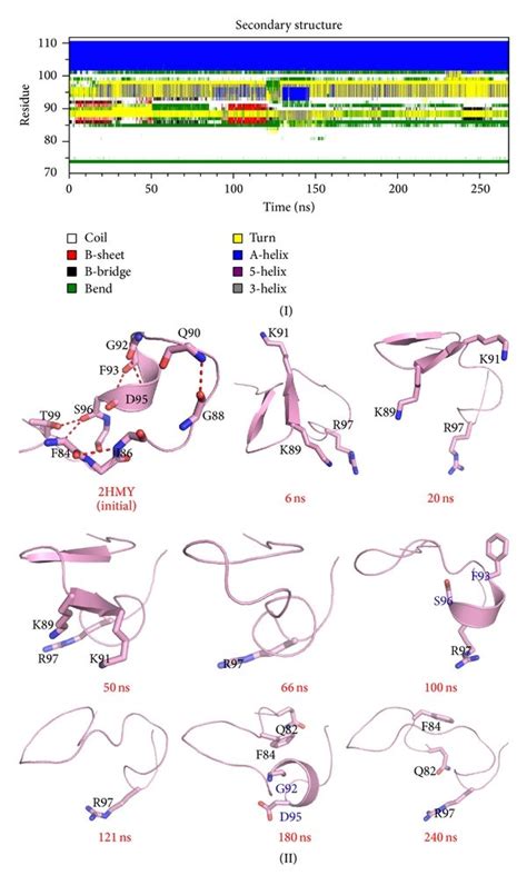 conformational transition of catalytic loop during simulation i