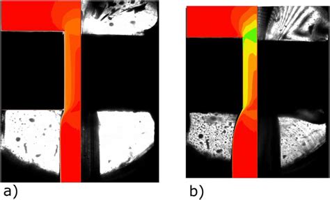 Comparison Of Extrudate Images Obtained From Simulation Left And