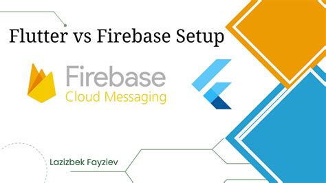 Flutter Vs Fcm Firebase Setup To The Project 📲🚀part 1 By Lazizbek