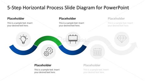 Third Step Highlight Slide Horizontal Process Diagram SlideModel