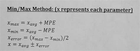 Min Max Method X Represents Each Parameter Xmax